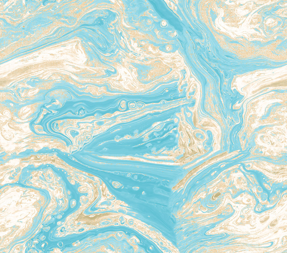 Laura Hollick | Cleanse-Blue-Gold-Tile